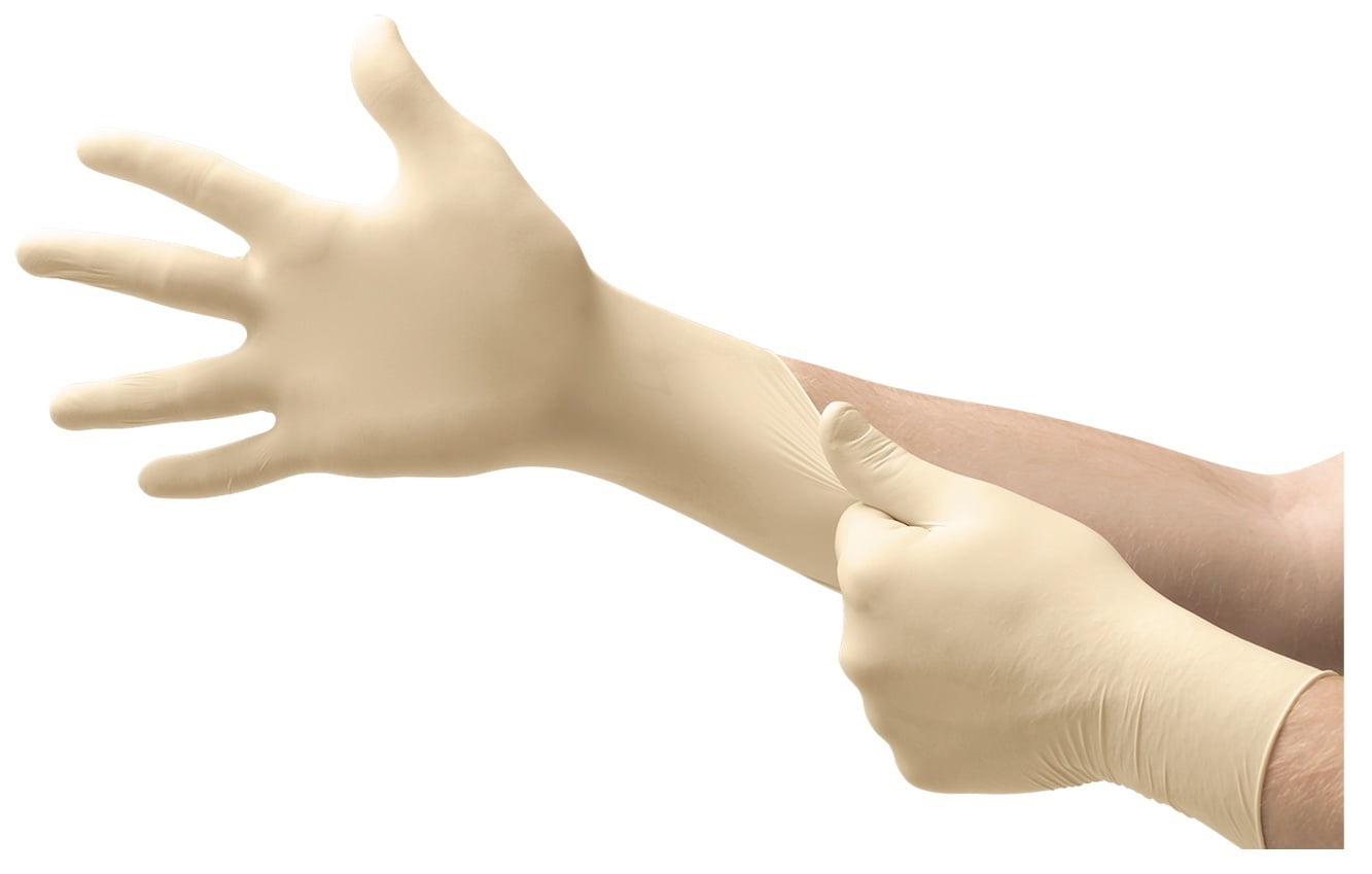 Ansell Micro-Touch SensiClean II Latex Examination Gloves Box Of 100 ...