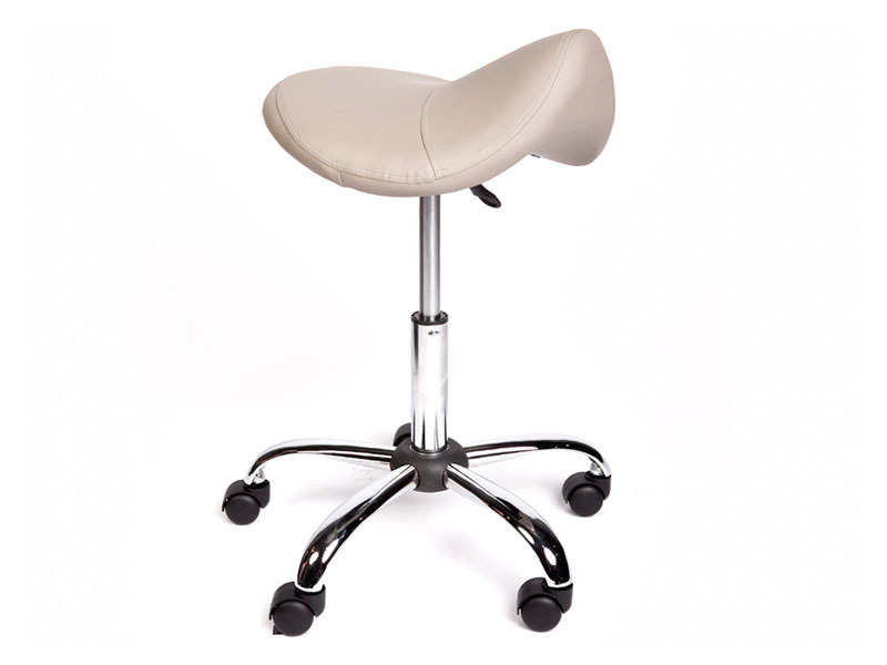 Pacific Medical Standard Saddle Stool Grey | Hytex Healthcare