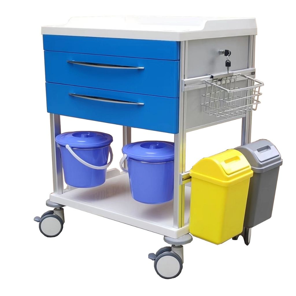 Pacific Medical Dressing Change Trolley 2 Drawer Blue | Hytex Healthcare