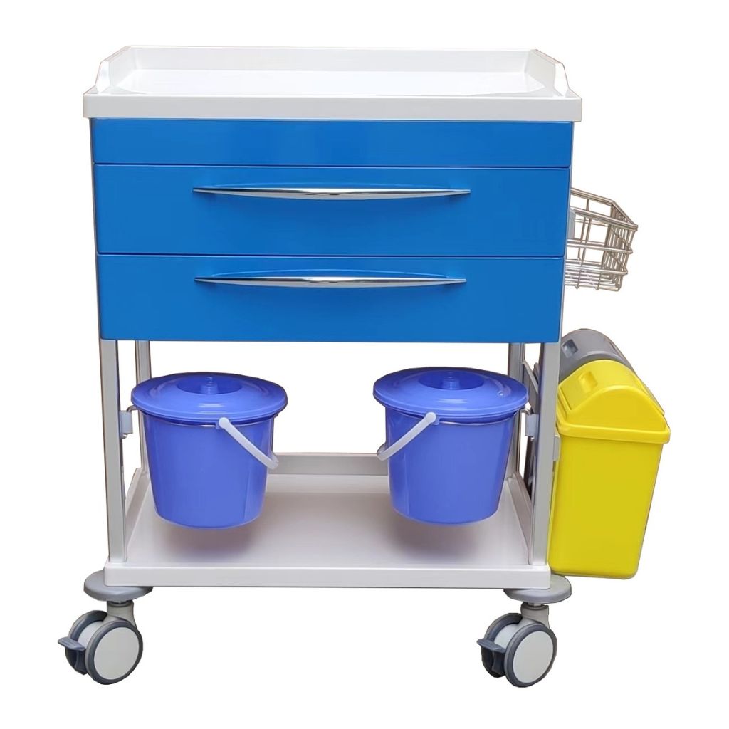 Pacific Medical Dressing Change Trolley 2 Drawer Blue | Hytex Healthcare