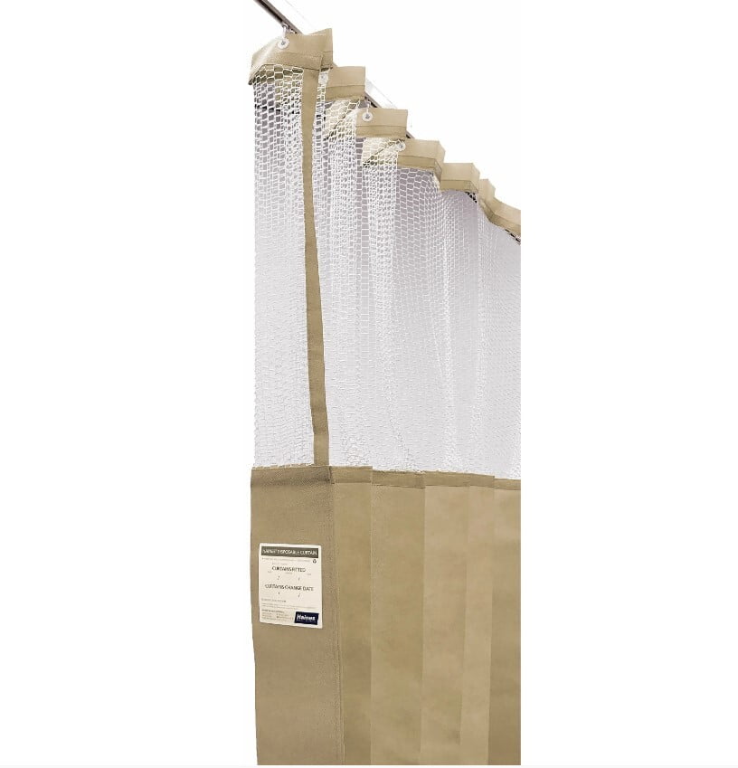 Haines Disposable Antimicrobial Medical Curtains With Mesh Top 4.5x2.3m ...