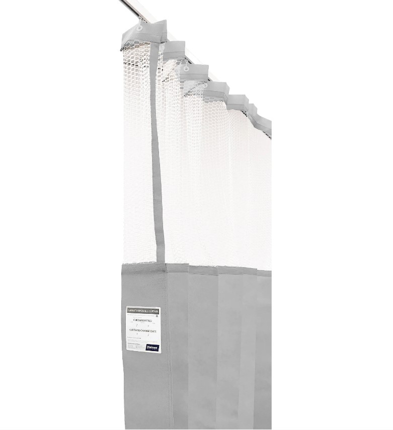 Haines Disposable Antimicrobial Medical Curtains With Mesh Top 4.5x2.3m ...