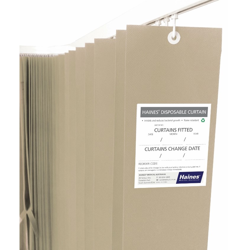 Haines Disposable Antimicrobial Medical Curtain 4.5x2.0m Pack Of 8 ...
