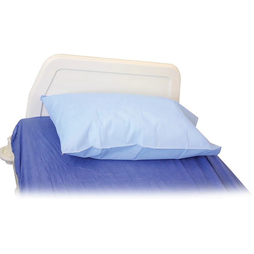 Haines Disposable Pillow Case With Flap 75x50cm Light Blue Carton of ...