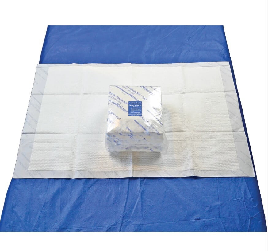 Haines TouchDry Breathable Absorbent Pad 90x60cm Carton Of 60 - Hytex ...