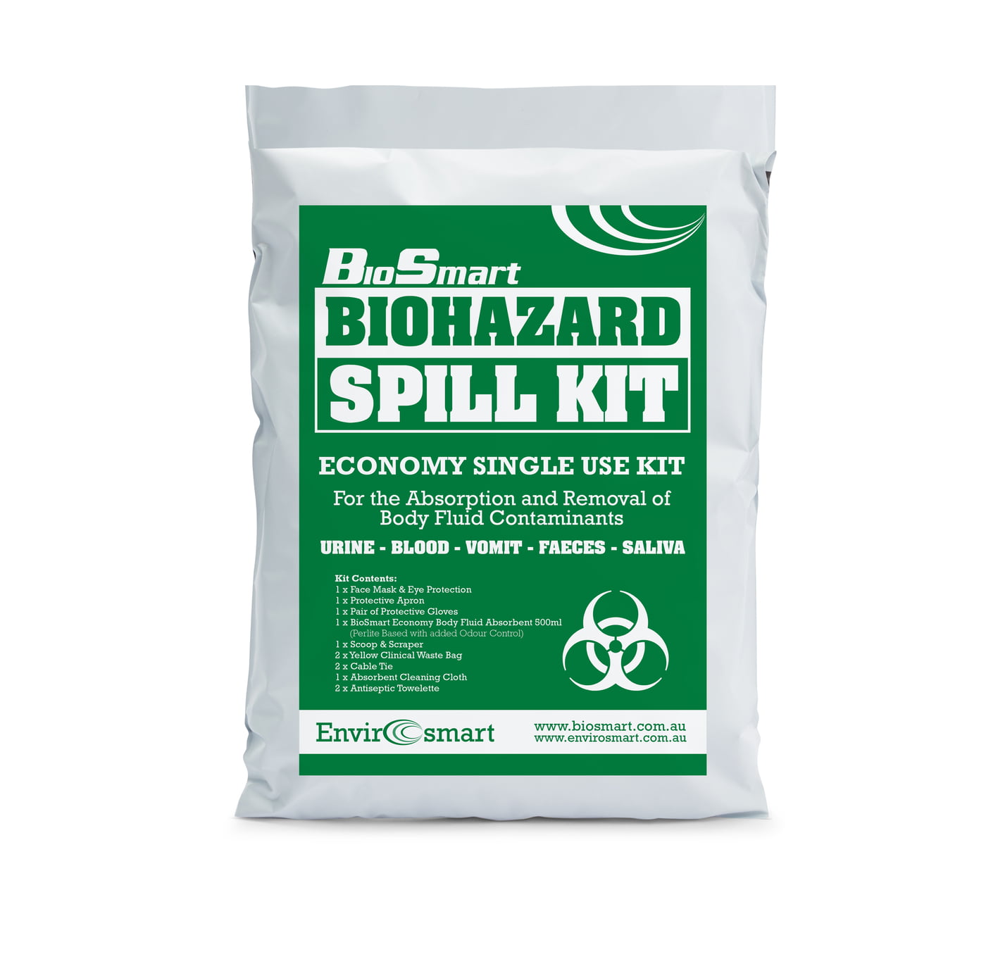 BioSmart Biohazard Economy Single Use Spill Kit - Hytex Healthcare
