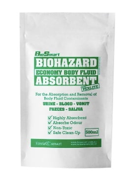 BioSmart Economy Body Fluid Absorbent 500ml Satchel - Hytex Healthcare