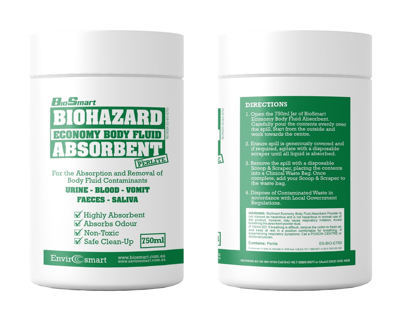 BioSmart Economy Body Fluid Absorbent 750ml - Hytex Healthcare