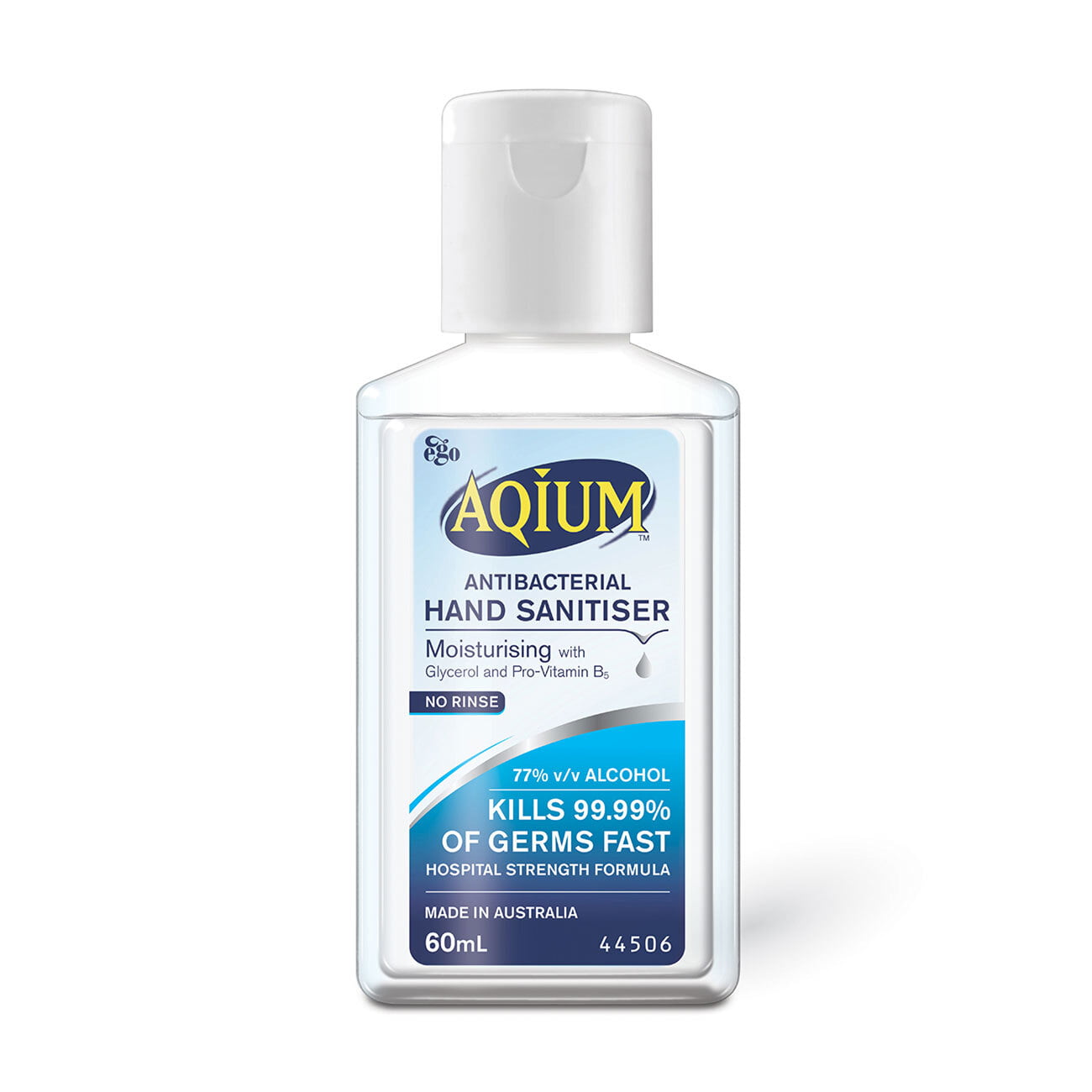 Aqium Antibacterial Hand Sanitiser 60ml - Hytex Healthcare