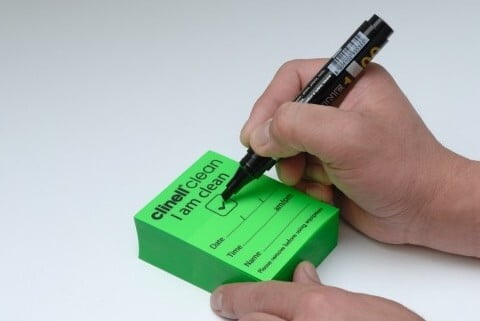 Clinell Clean Indicator Notes Green Pack of 4x 250 Sheet Notepads ...