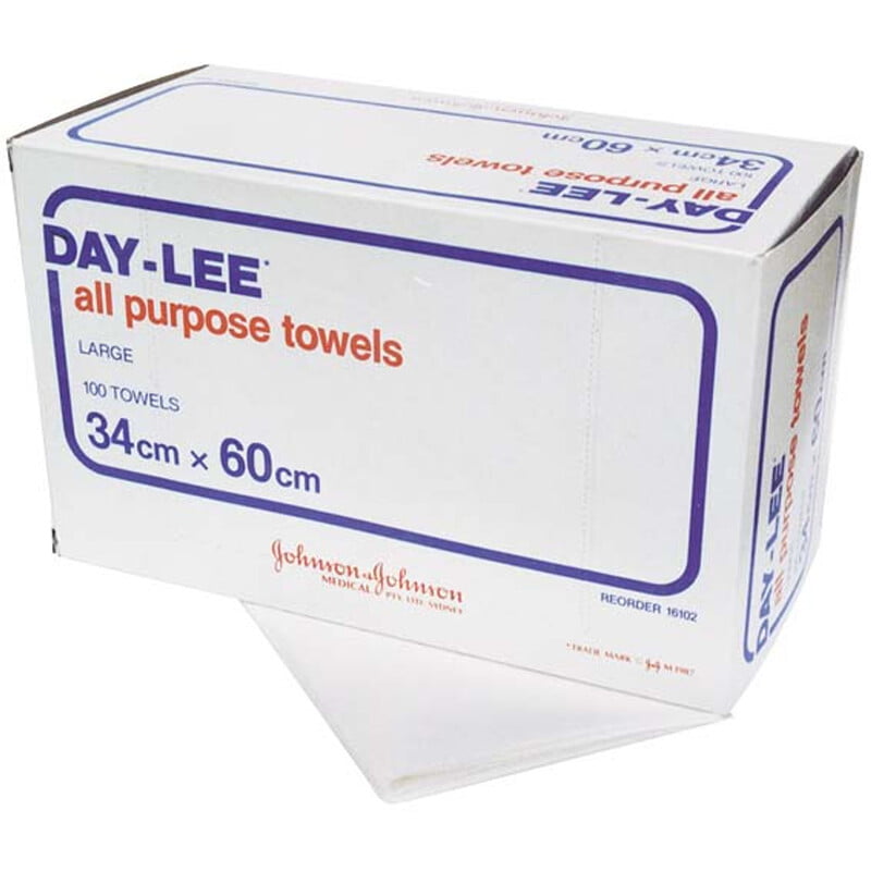 Day-Lee All Purpose Towels Large 34x60cm Pack of 100 - Hytex Healthcare