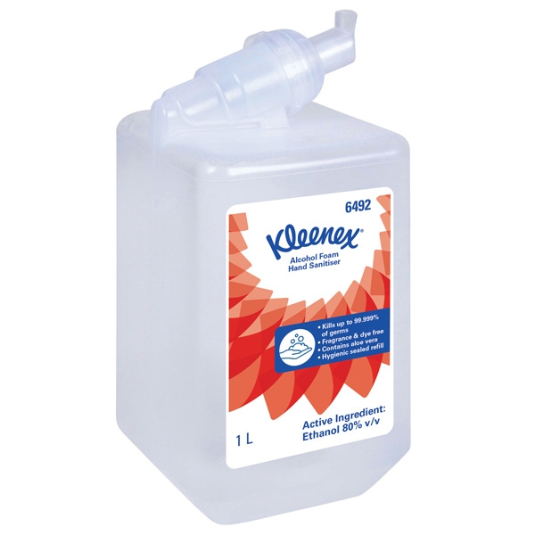 Kleenex Alcohol Foam Hand Sanitiser 1 Litre | Hytex Healthcare