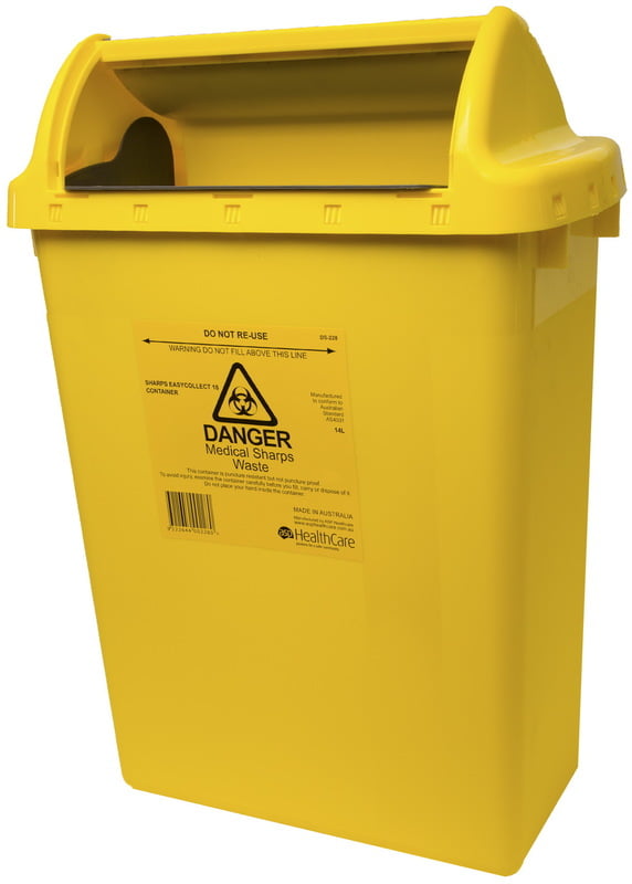ASP Healthcare EasyCollect Sharps Container Yellow 18 Litre | Hytex ...