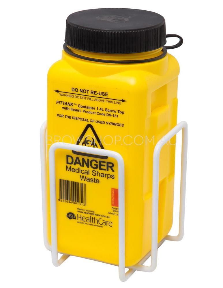 ASP Healthcare FITTANK Sharps Container Bracket To Suit 1.4 & 1.8 Litre ...