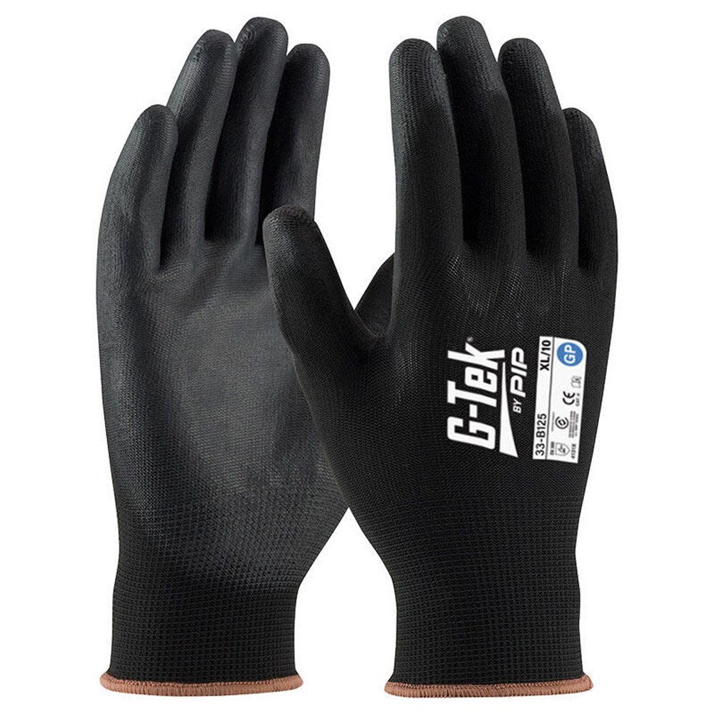 G-Tek 13G Black Nylon GP Palm Dip Glove | Hytex Healthcare